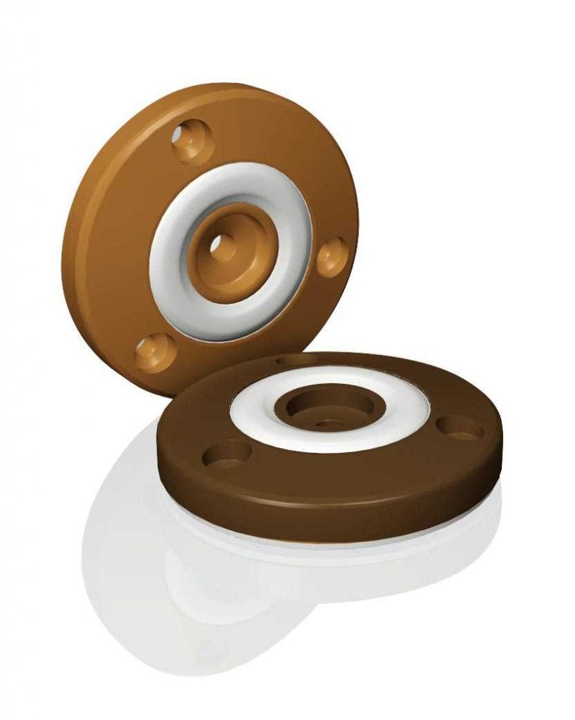 Set of 4, 2” Round (50mm) Gripper Feet, Caramel – CB500 | Slipstick Foot