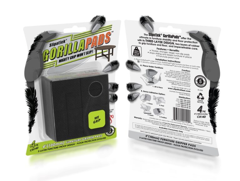 Slipstick GorillaPads® | Furniture Gripper Pads for Stability