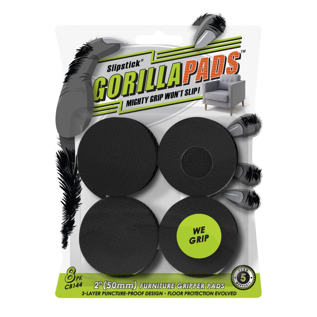 Slipstick GorillaPads® | Furniture Gripper Pads for Stability