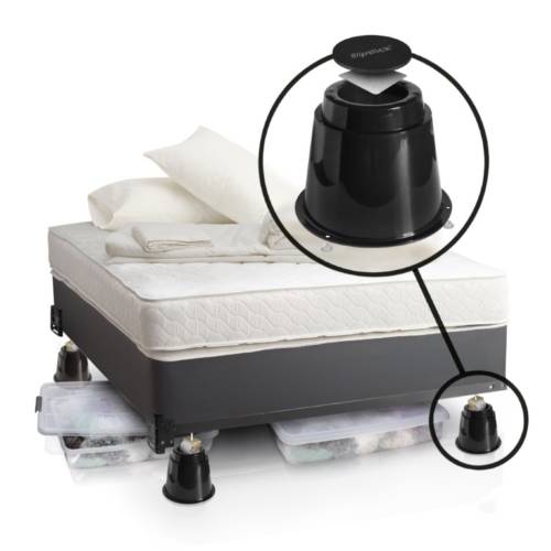 Set of 4 – 5” (125mm) Bed/Furniture Riser, Black – CB671 | Slipstick Foot