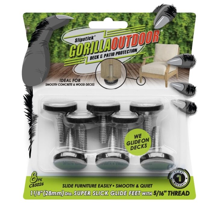 Set of 8, 1-1/4” (32mm) Outdoor Round Screw-On Nylon Glides – CB5060 ...
