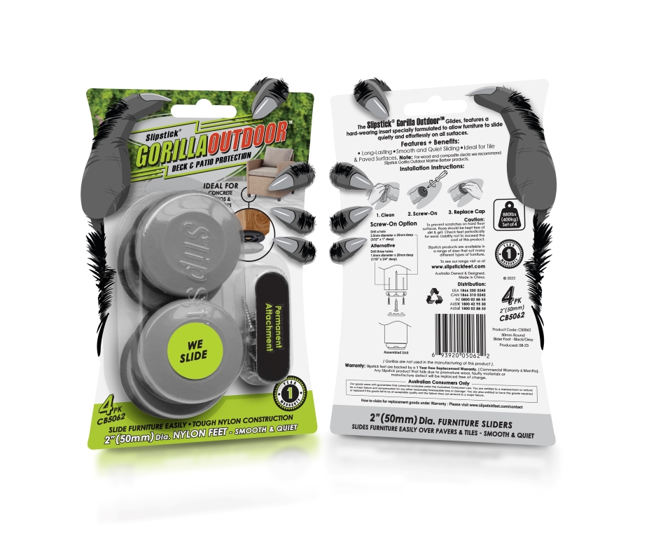 Set of 8, 1-1/4” (32mm) Outdoor Round Screw-On Nylon Glides – CB5060 ...